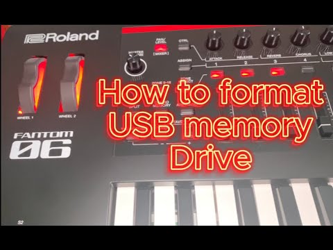 Roland Fantom 06: How to format USB drive - YouTube