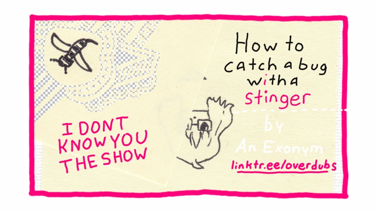 How To Catch A Bug With A Stinger - YouTube