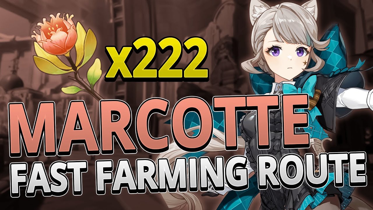 Marcotte 222 Locations FAST FARMING ROUTE | Genshin Impact 4.0 - YouTube