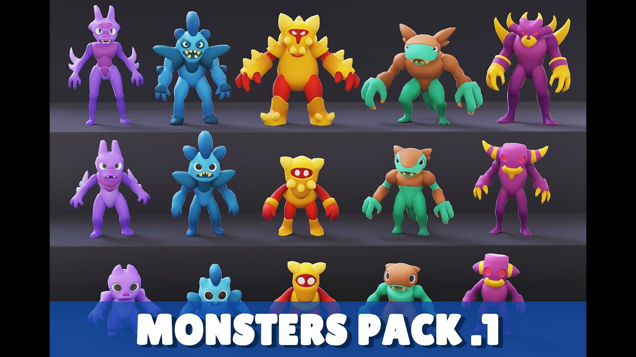 Monsters Pack 01_2 - YouTube