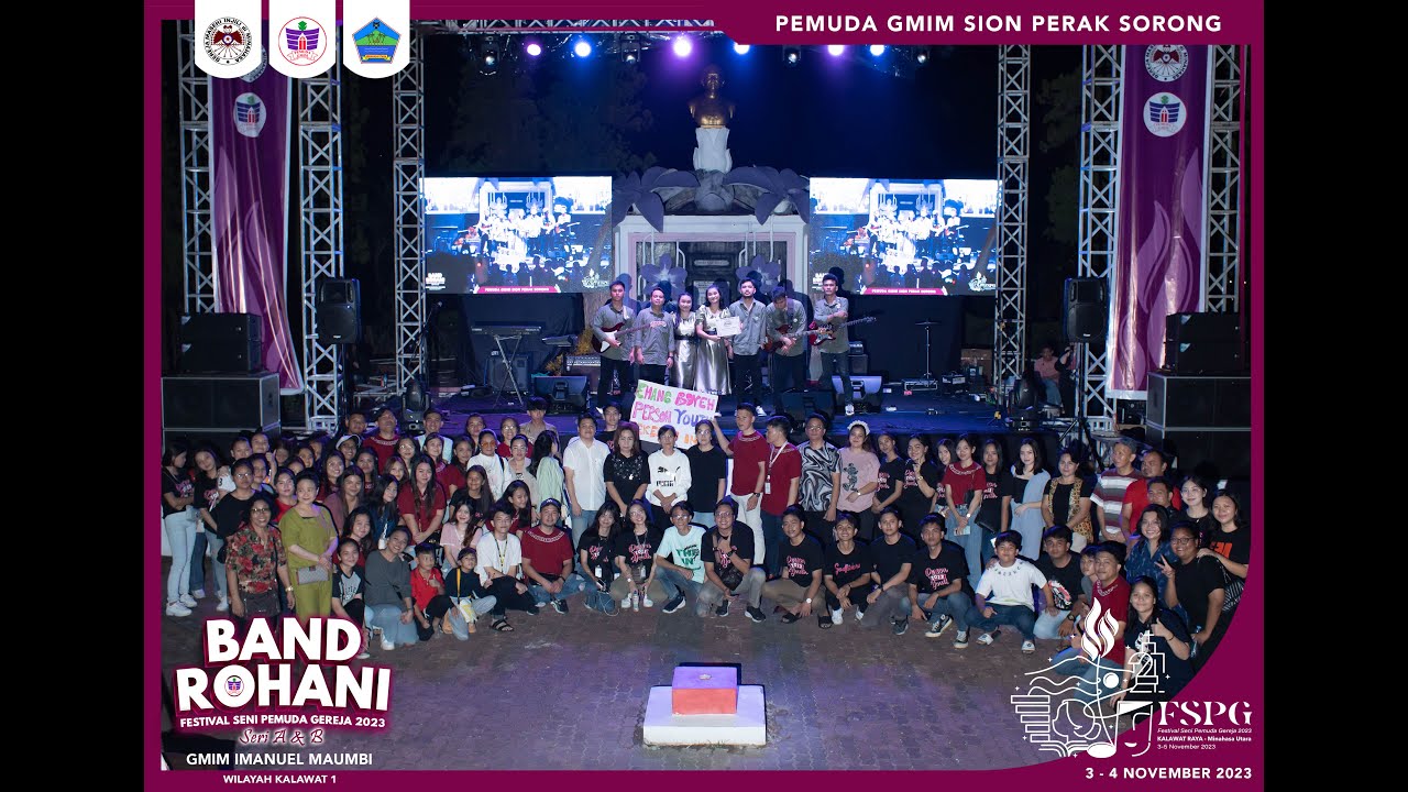 Band Rohani Seri A Pemuda GMIM "Sion" Perak Sorong (FSPG 2023) - YouTube