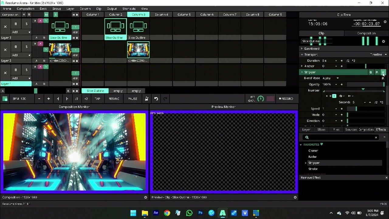 TUTORIAL SLICE OUTLINE in RESOLUME - YouTube