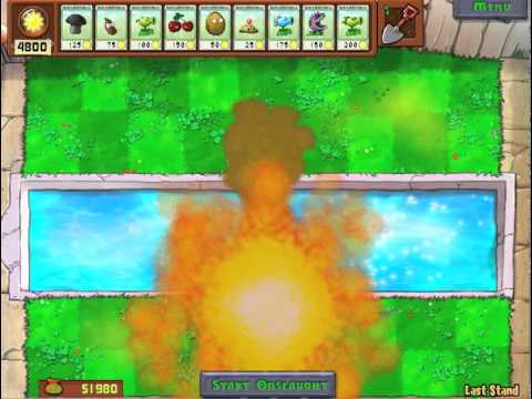 Plants vs. Zombies mod: alternative doom shroom explosion - YouTube