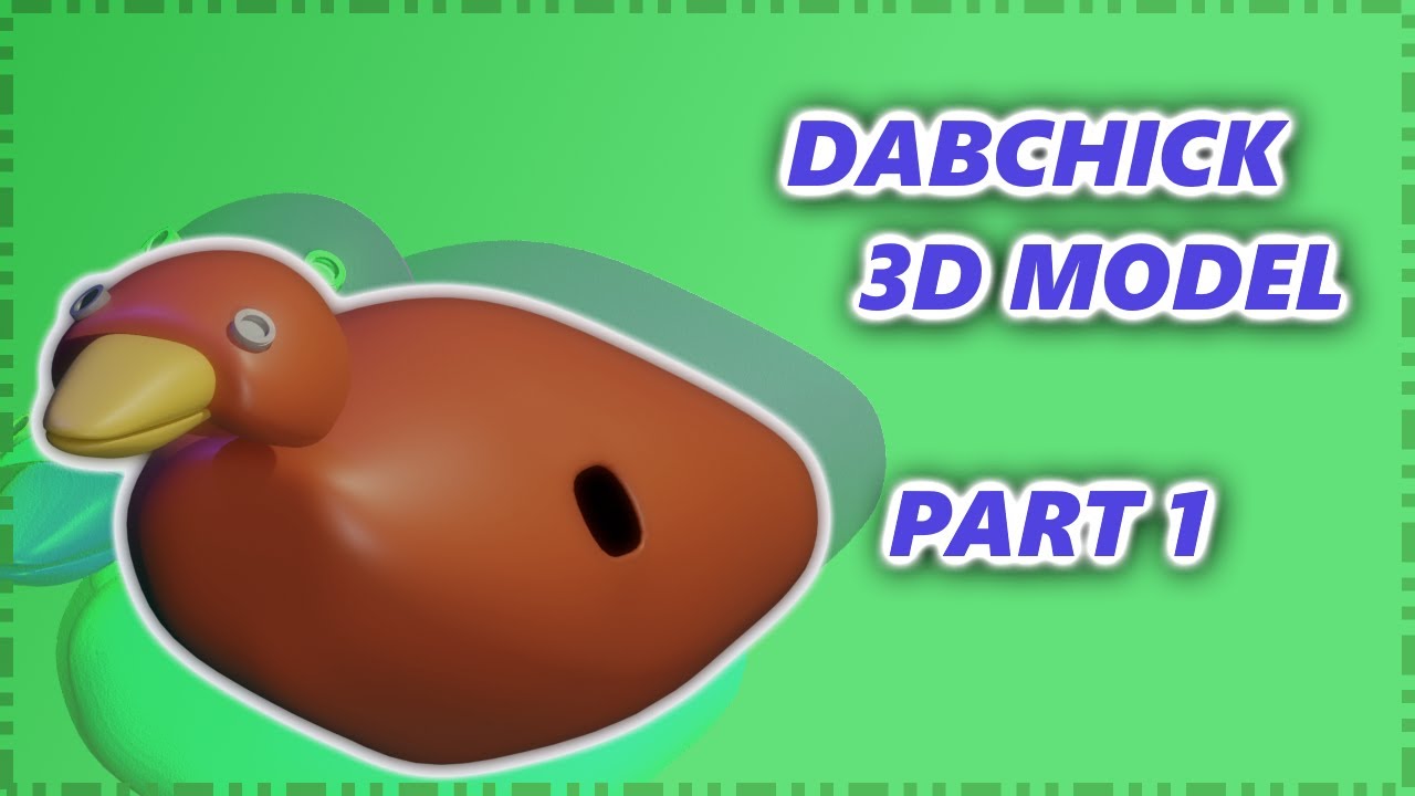 Blender Speed Model Dabchick (Part 1) - YouTube