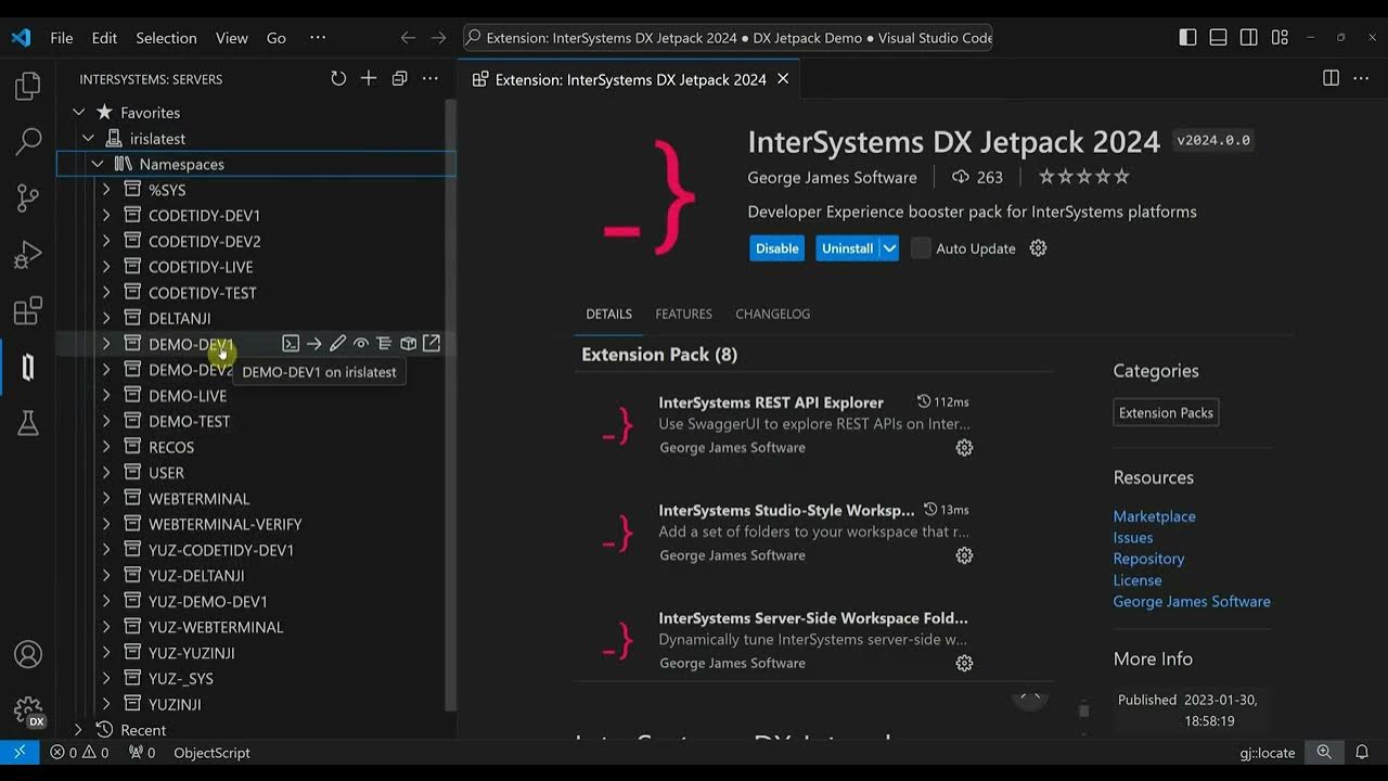 What's new in InterSystems DX Jetpack 2024 edition for VS Code - YouTube