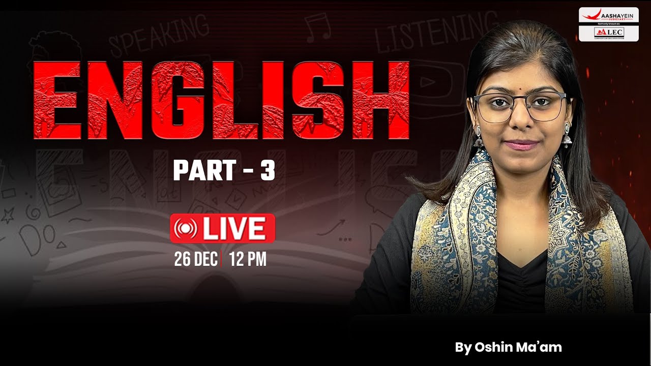 Master Rajasthan APO English Class 3 Syllabus with Oshin Pandey - YouTube