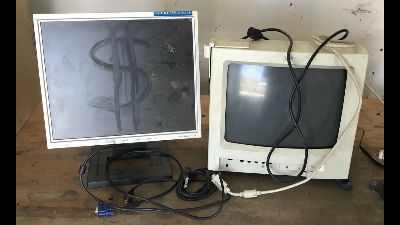 Scrapping an old computer monitor and a newer one. Which one is worth ...