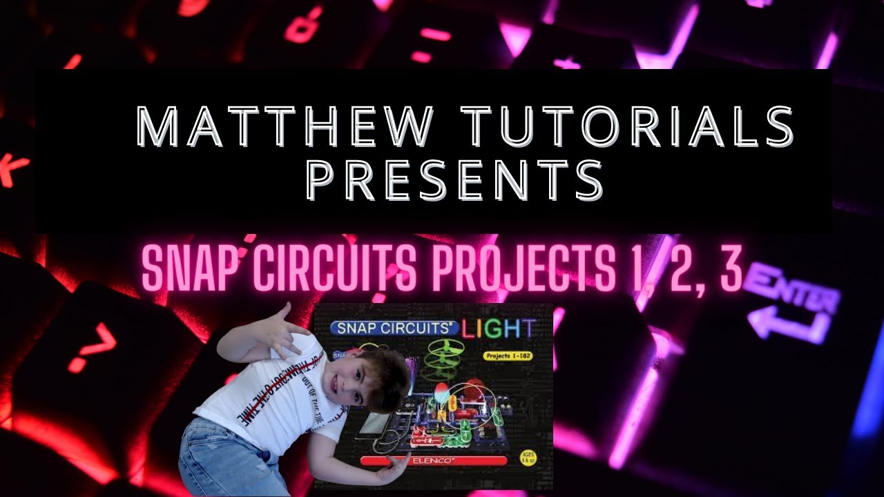 How to use Snap Circuits Light Kit Projects 1, 2 and 3 - YouTube