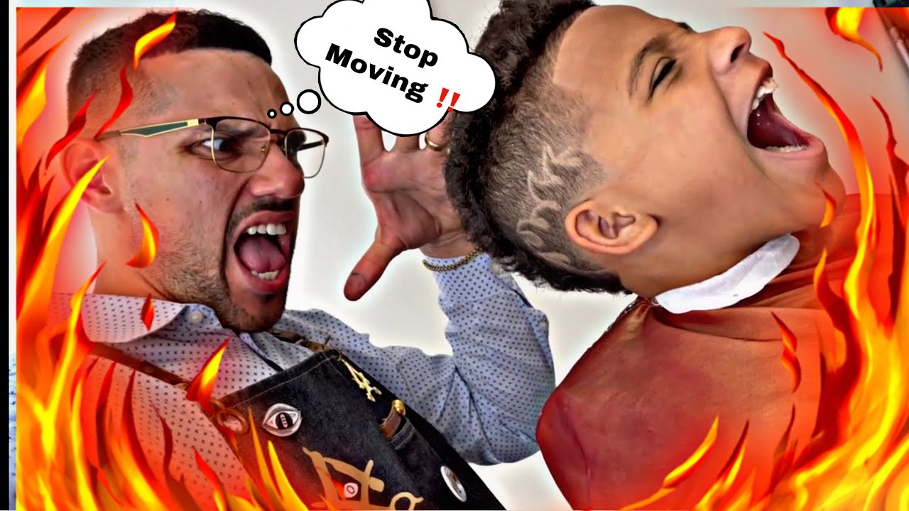 Curly Mohawk | Flame 🔥 Design | Fire Hair Tutorial 💈 - YouTube