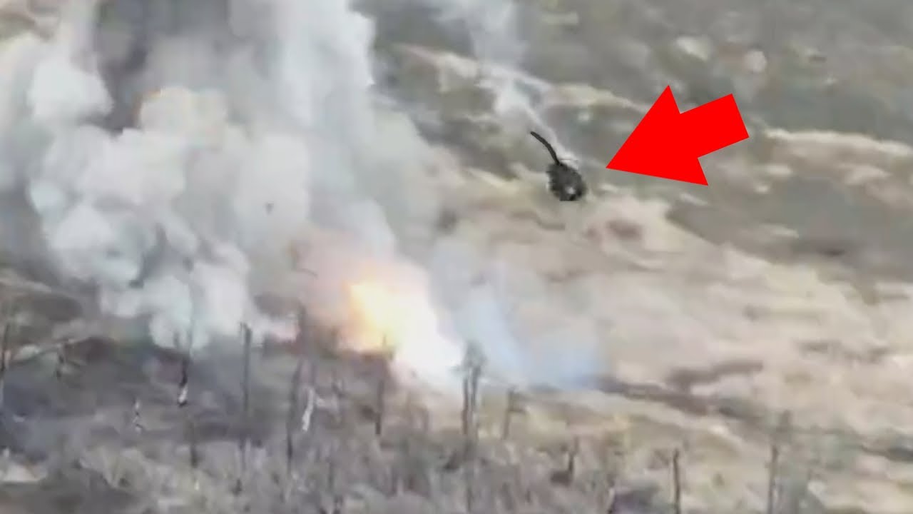 Turret Toss On T-62 Tank As FPV Drone Strike It - YouTube