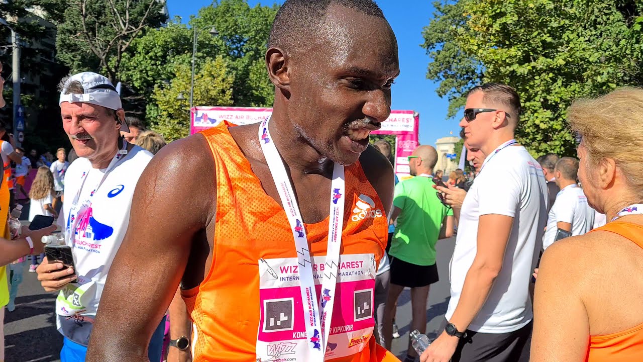 Konga Roncer Kipkorir wins half marathon Bucharest 2021 - YouTube