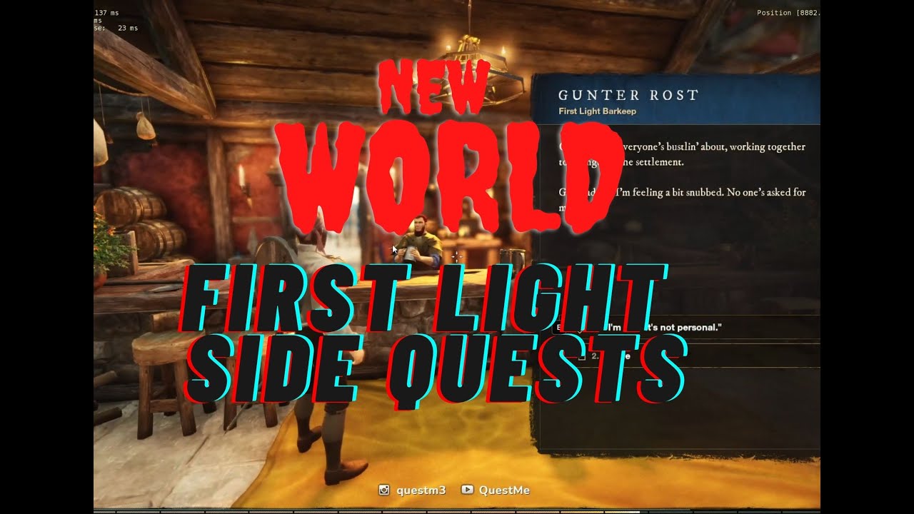 In The Walls - First Light - New World Side Quests - YouTube