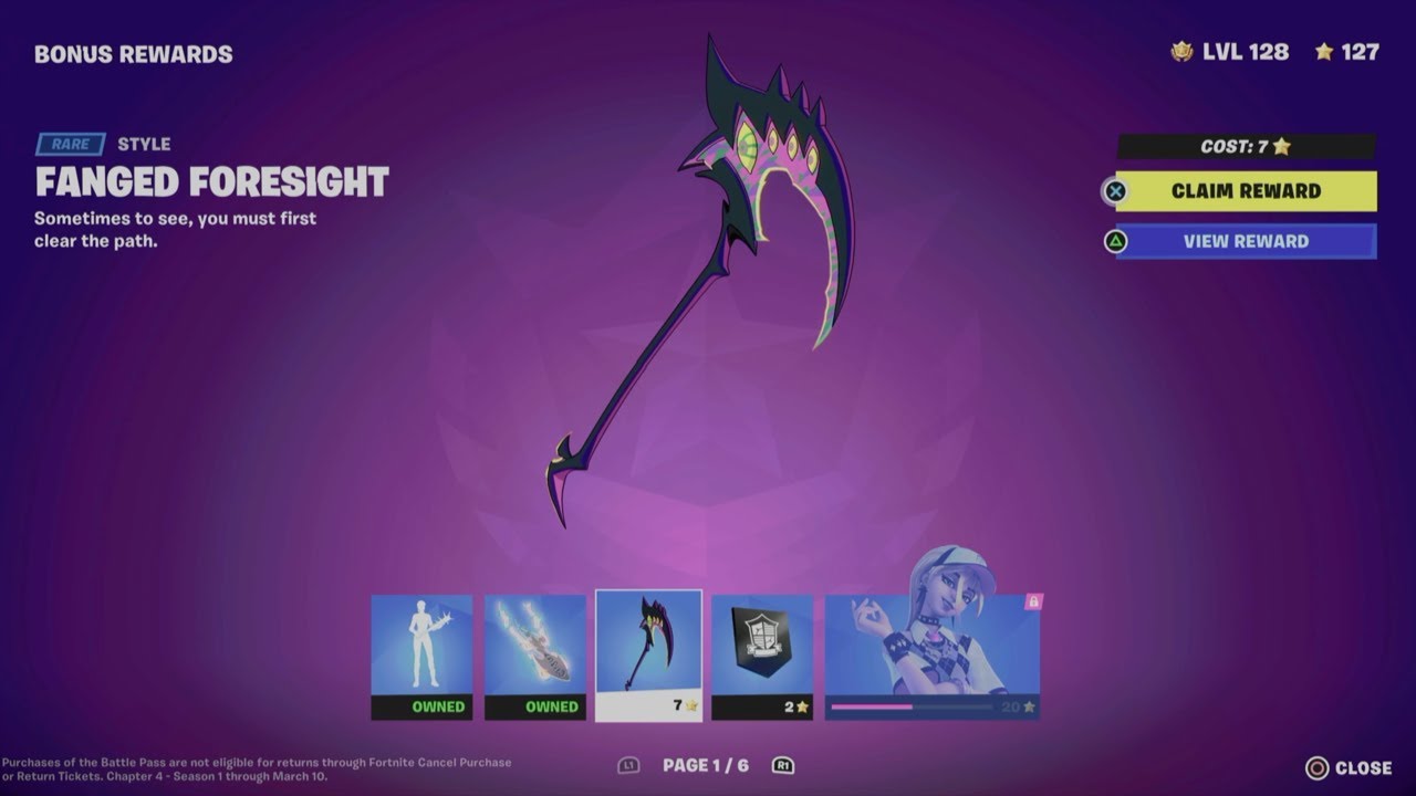 How to Unlock Fanged Foresight in Fortnite | Battle Pass Bonus Rewards ...