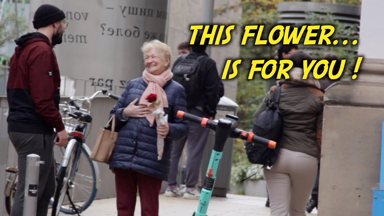 giving flowers to strangers | Chichi S. - YouTube