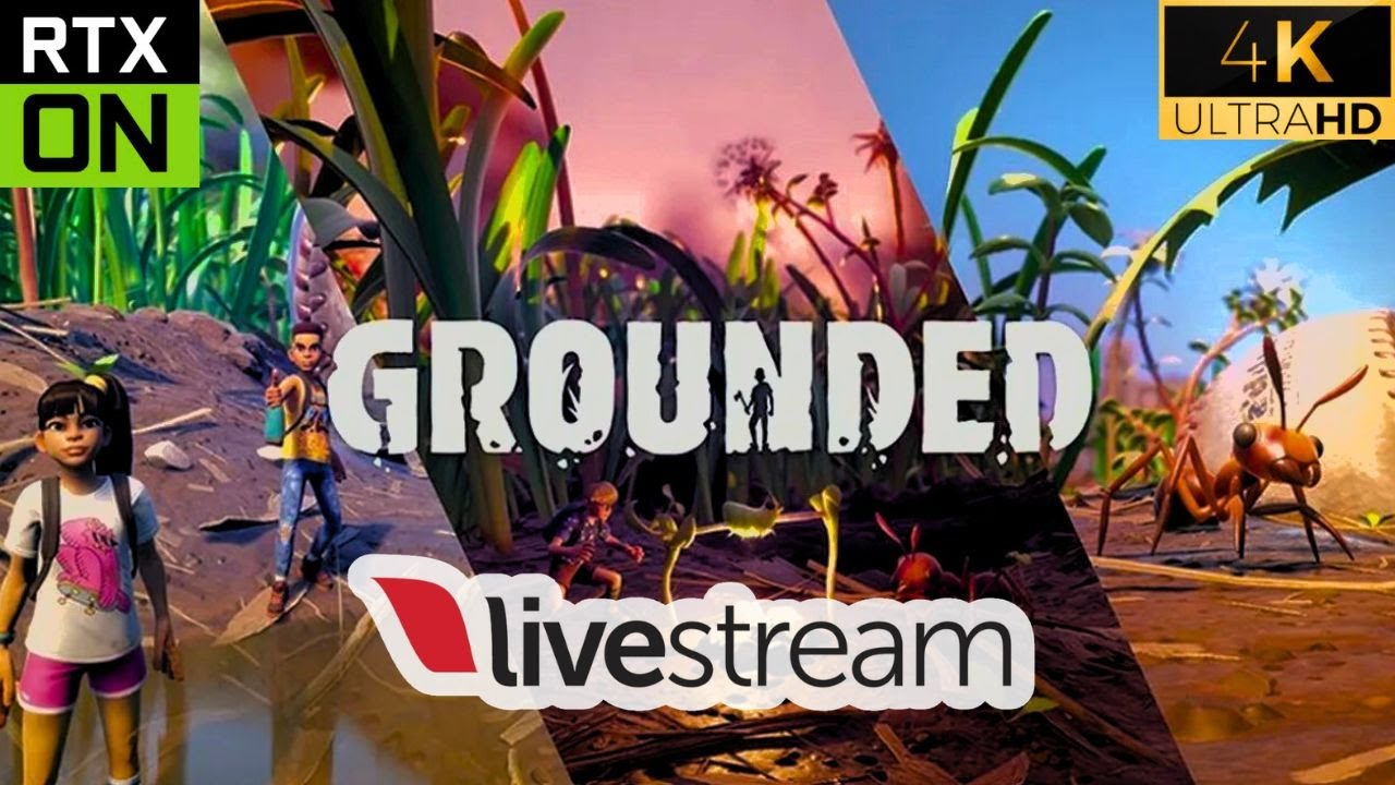 Surviving in Garden with friends | GROUNDED LIVE - YouTube