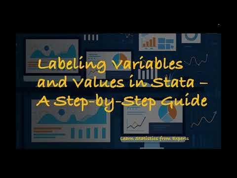 3. Labeling Variables and Values in STATA : A Step-by-Step Guide | Learn Data Sciences - YouTube