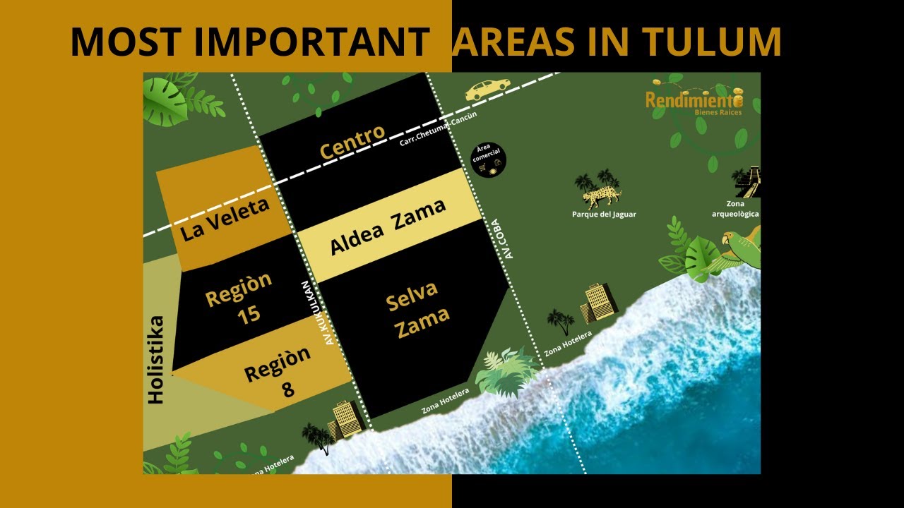 Are you going to invest in TULUM and you don't know the area TULUM MAP ...