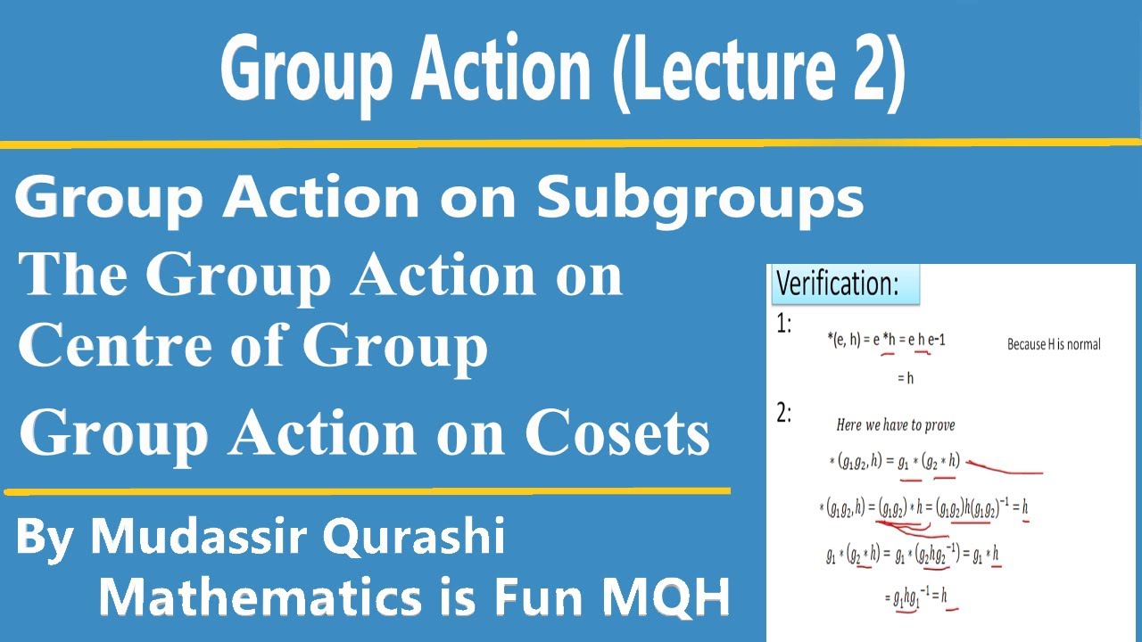 Group Action | Lecture 2 | Group Theory - YouTube