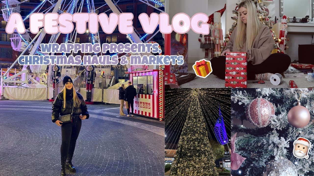A VERY FESTIVE VLOG - ANGELLE COLLECTION HAUL, WRAPPING UP PRESENTS ...