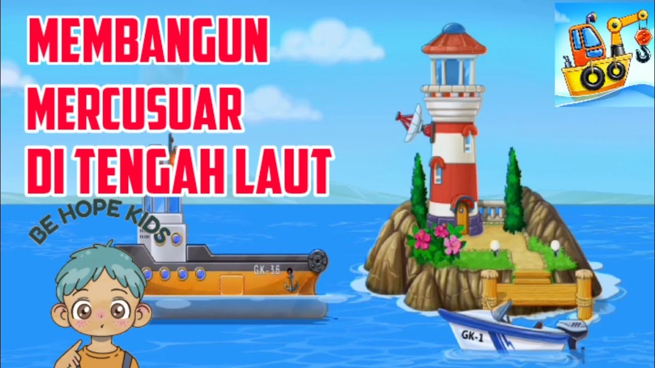 BERMAIN GAME MEMBANGUN SEBUAH MERCUSUAR DI TENGAH LAUT | BUILD AN ...