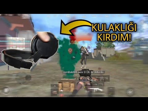 SİNİRDEN KULAKLIĞI PARÇALADIM PUBG MOBİLE Lite