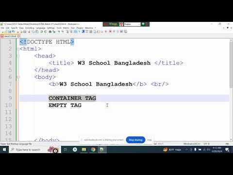 Batch 001. Class 03. Web Design Foundation Corse . Topic HTML - YouTube