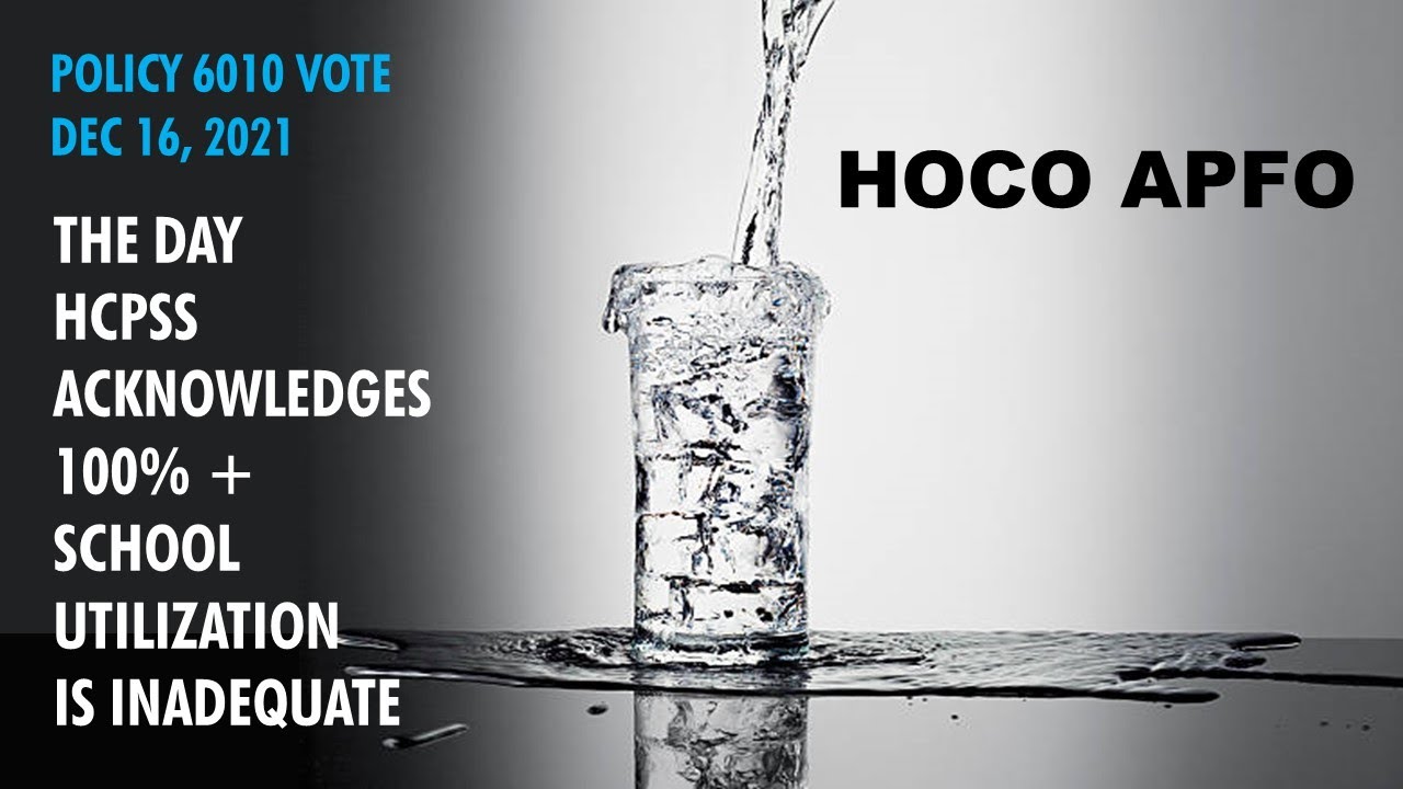 HOCO APFO - REDISTRICTING POLICY 6010 UPDATE - DEC 2021 VOTE - YouTube