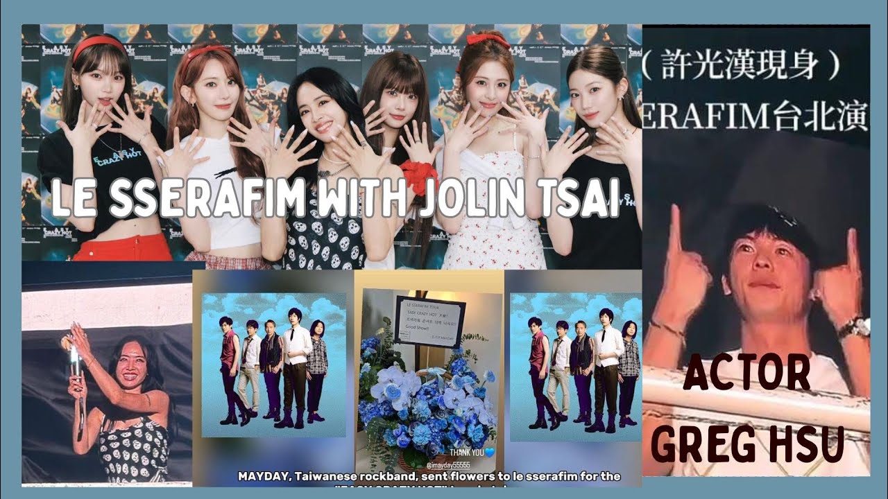 Lesserafim thanked Jolin tsai greg hsu mayday during their weverse live ...