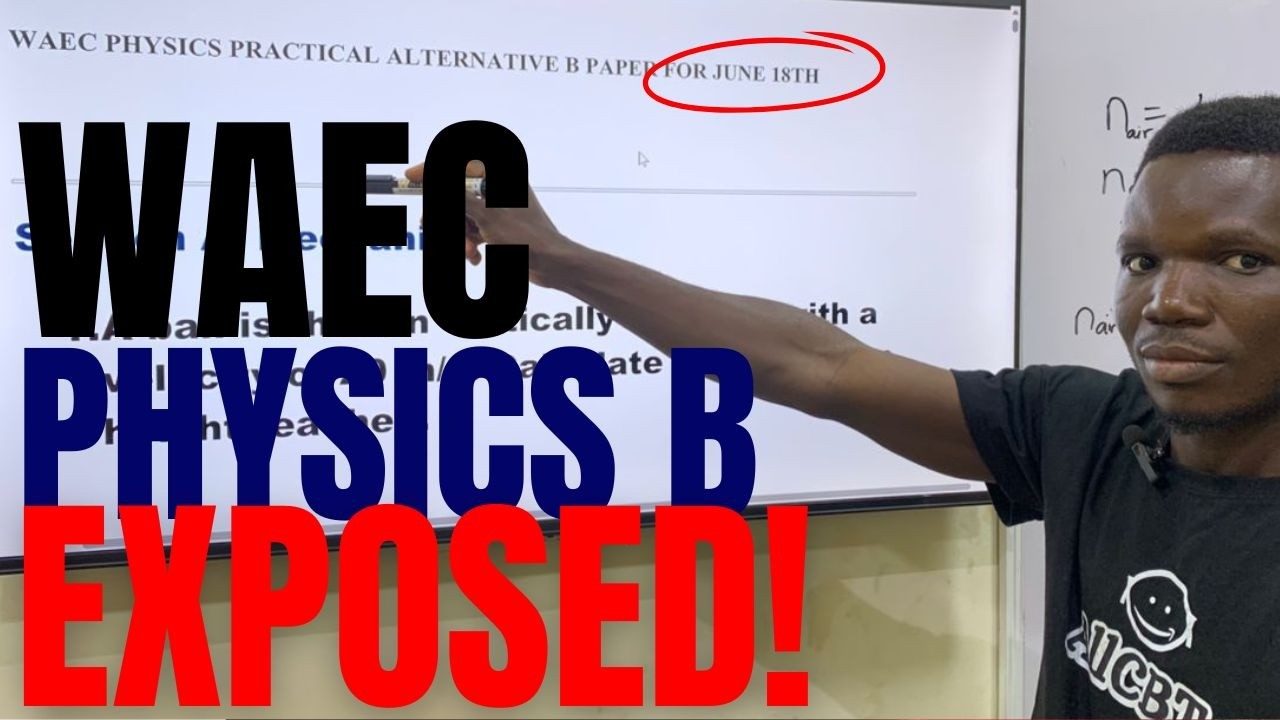 JUNE 18th WAEC PHYSICS 3 Practical (Alternative B) Questions - YouTube
