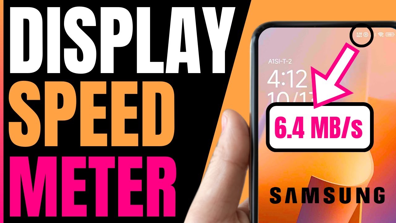 How To Display INTERNET SPEED METER On Samsung Phone (FULL GUIDE 2026 ...