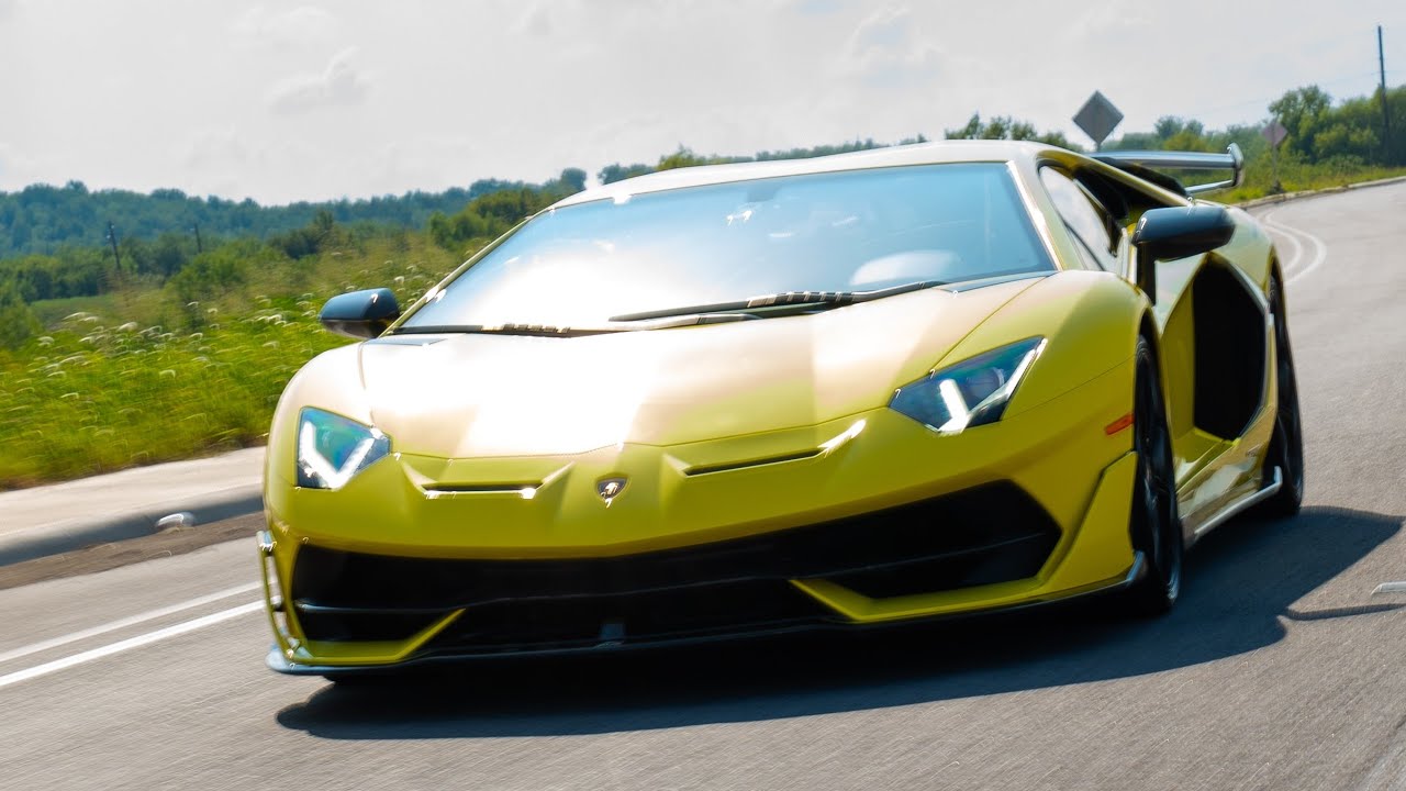Straight Piped LAMBORGHINI AVENTADOR SVJ! Screaming V12 - YouTube