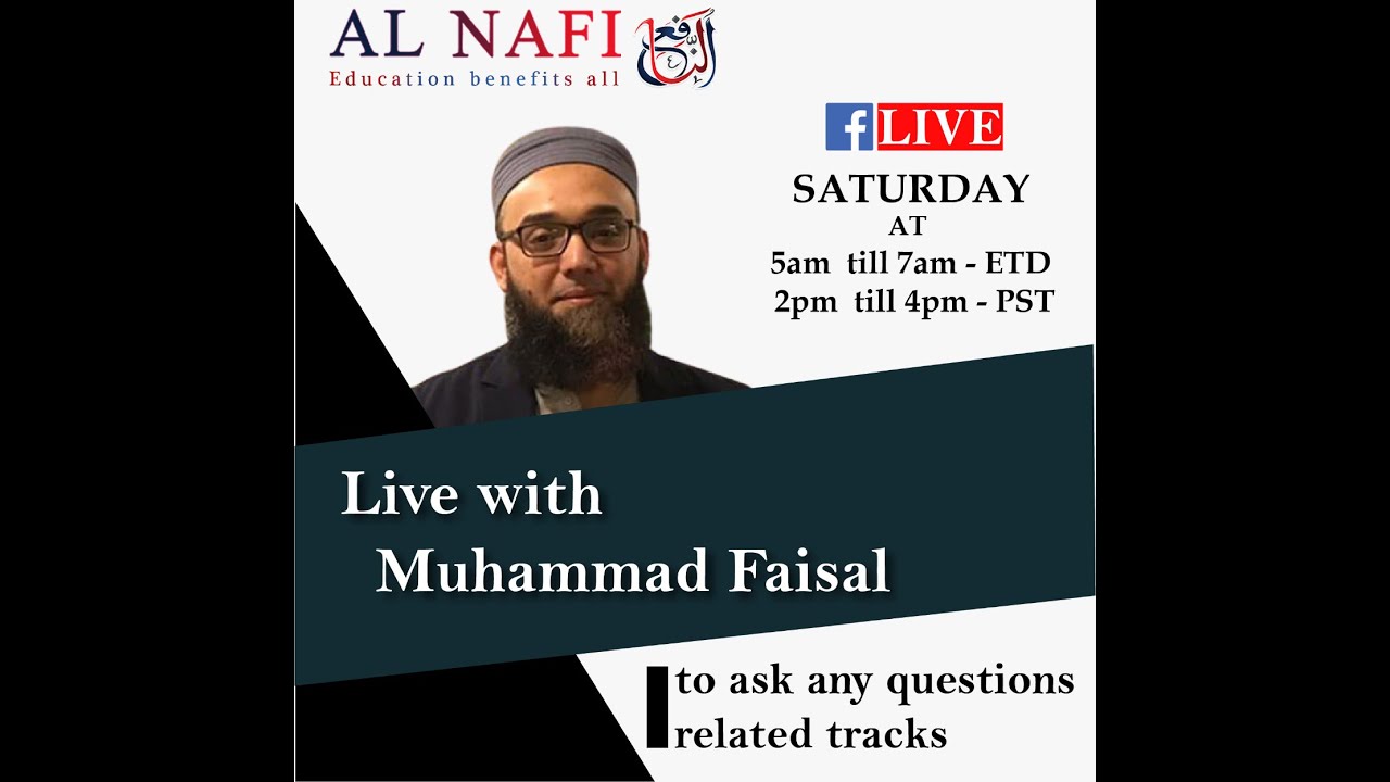 Career counseling Live Session With Muhammad Faisal (CEO) ALNAFI - YouTube