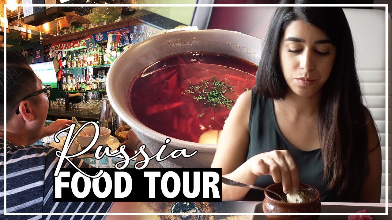 FOOD TOUR IN RUSSIA | FIFA WORLD CUP 2018 VLOG in MOSCOW + ST ...