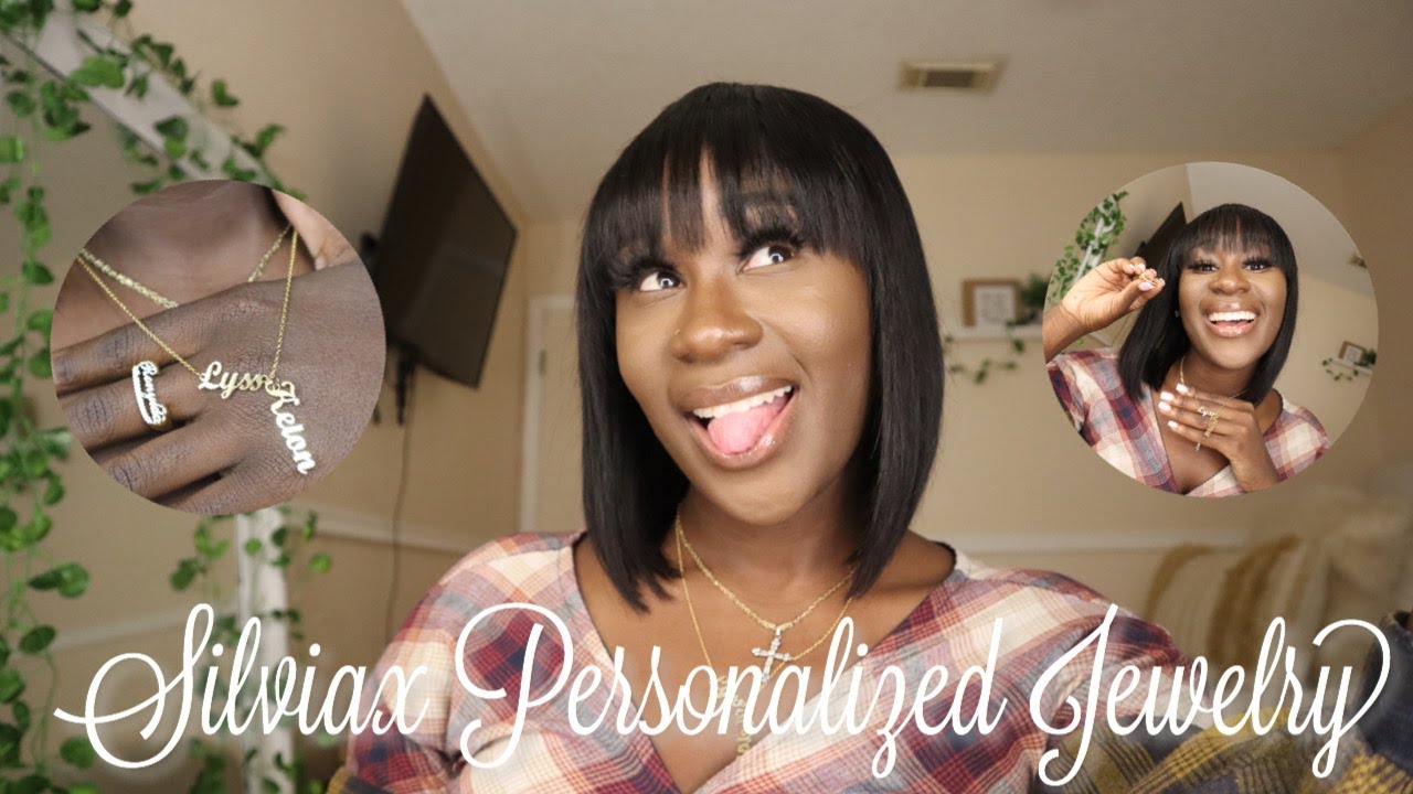 SILVIAX Personalized Jewelry Unboxing | Custom Nameplate Necklace and ...