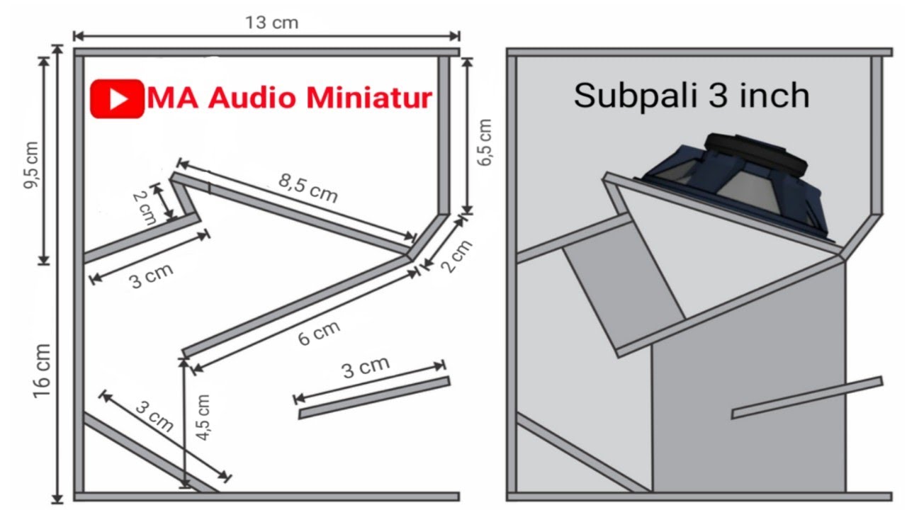 Cara Membuat Box Subpali 3 inch (Skema Real ) - YouTube