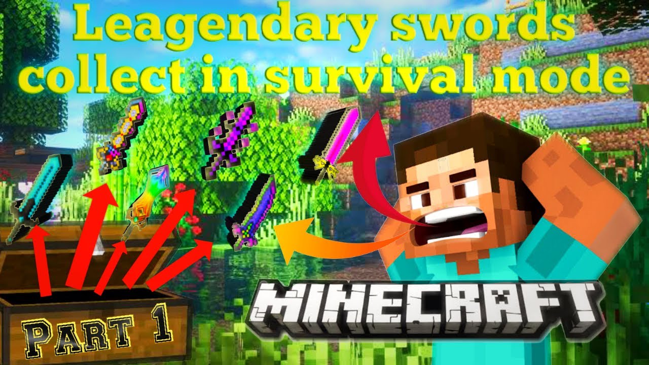 Minecraft || Legendary Swords Collect In Survival Mode || #newvidio # ...