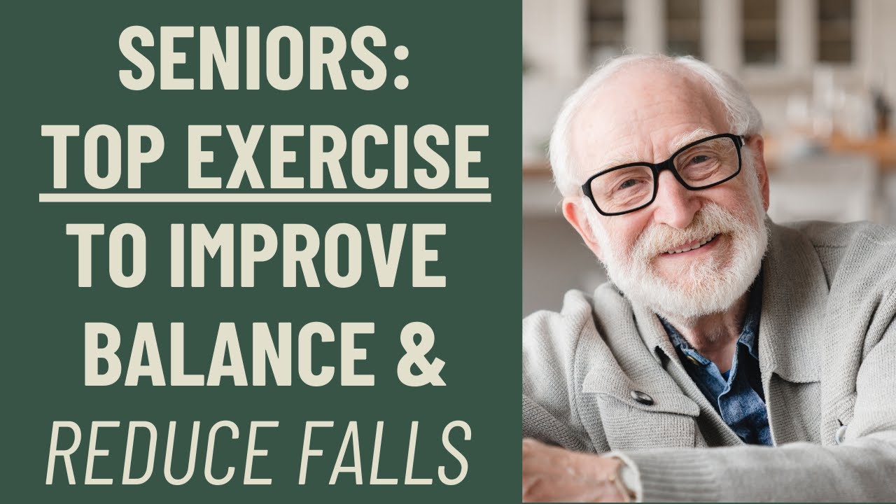 Seniors: Top Exercise to IMPROVE BALANCE and reduce falls: Heel to Toe ...