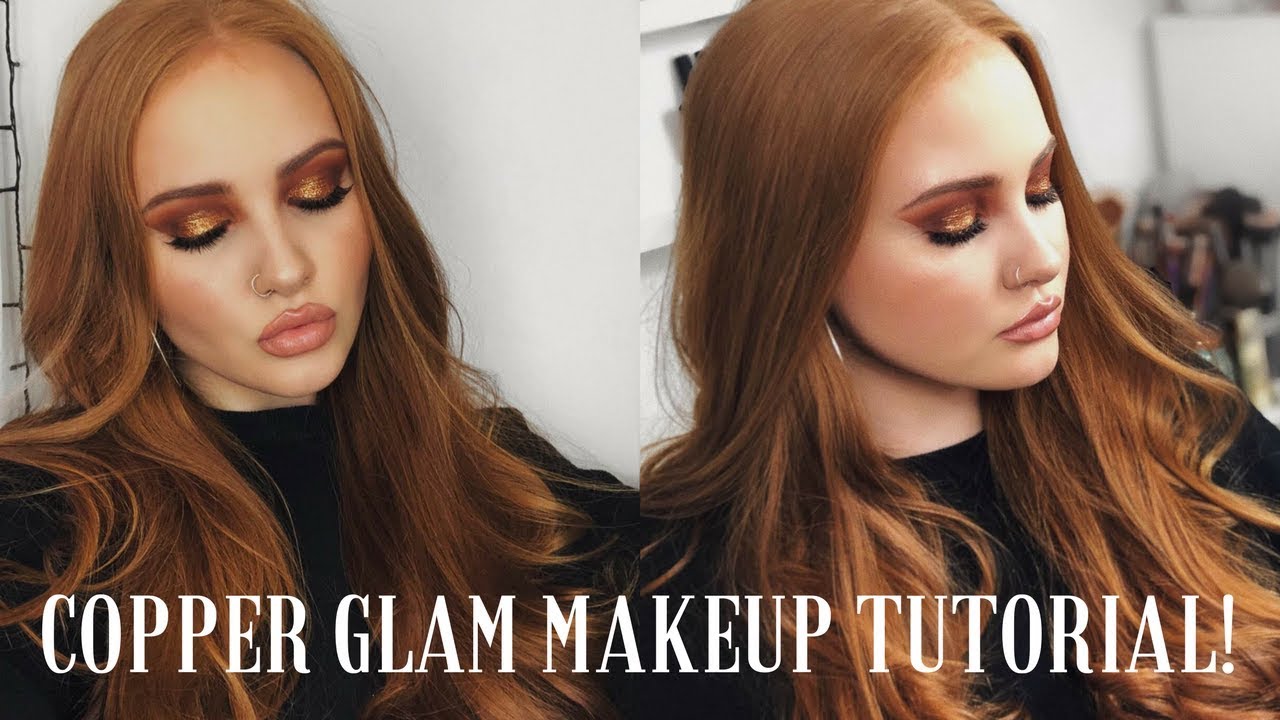 COPPER GLAM TALK THROUGH MAKEUP TUTORIAL | Abigail Tamsin - YouTube