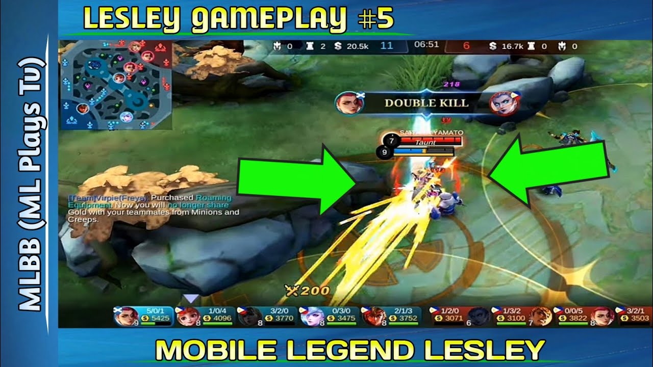 Part 5: Lesley Gameplay | Mobile Legends Lesley OneShot Gameplay ...