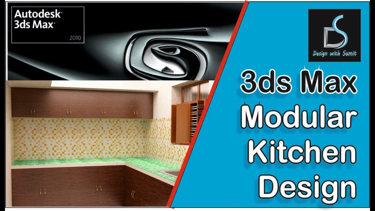 how to design modular kitchen in 3ds max - YouTube