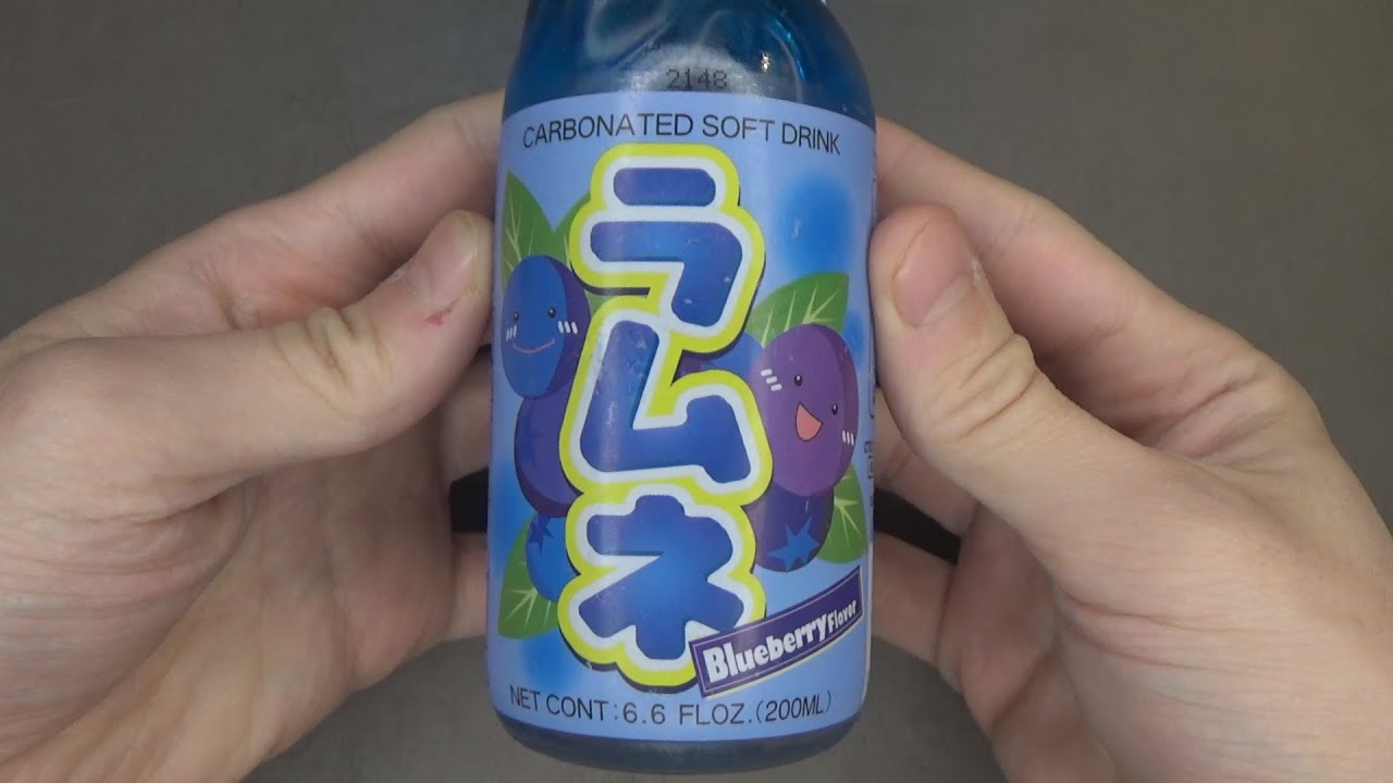 Taste Testing - Blueberry Ramune Soft Drink - YouTube