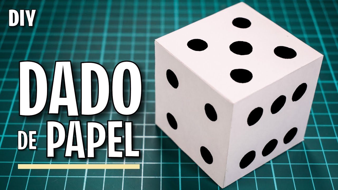 Cómo hacer un dado de papel - YouTube