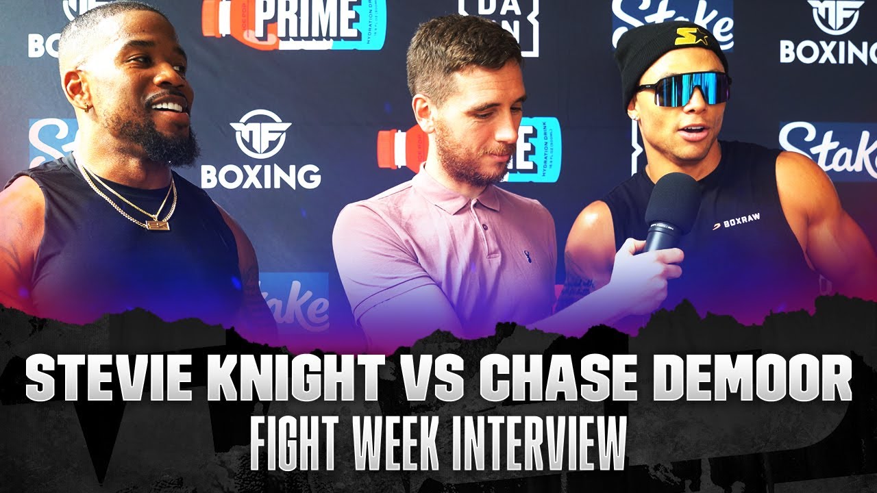 CHASE DEMOOR & STEVIE KNIGHT FACE TO FACE AT MEDIA WORKOUT! - YouTube