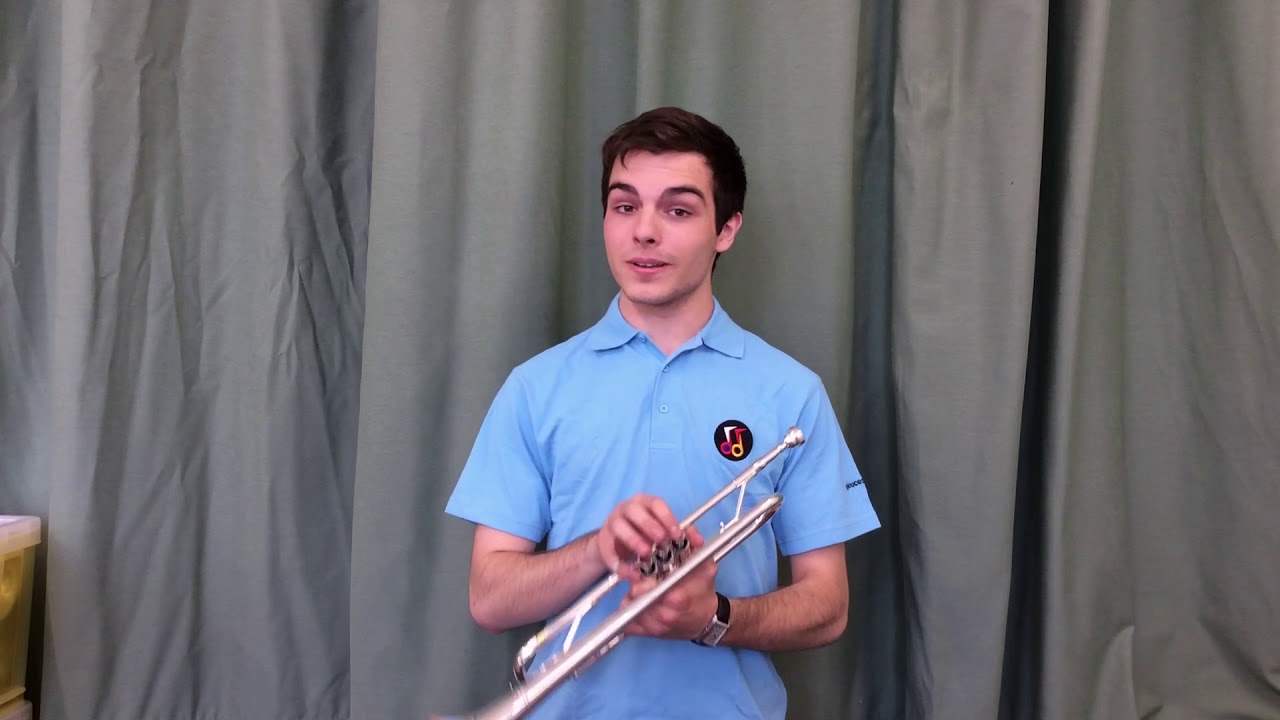 PLAYING THE TRUMPET / CORNET with Gloucestershire Music. How to hold ...