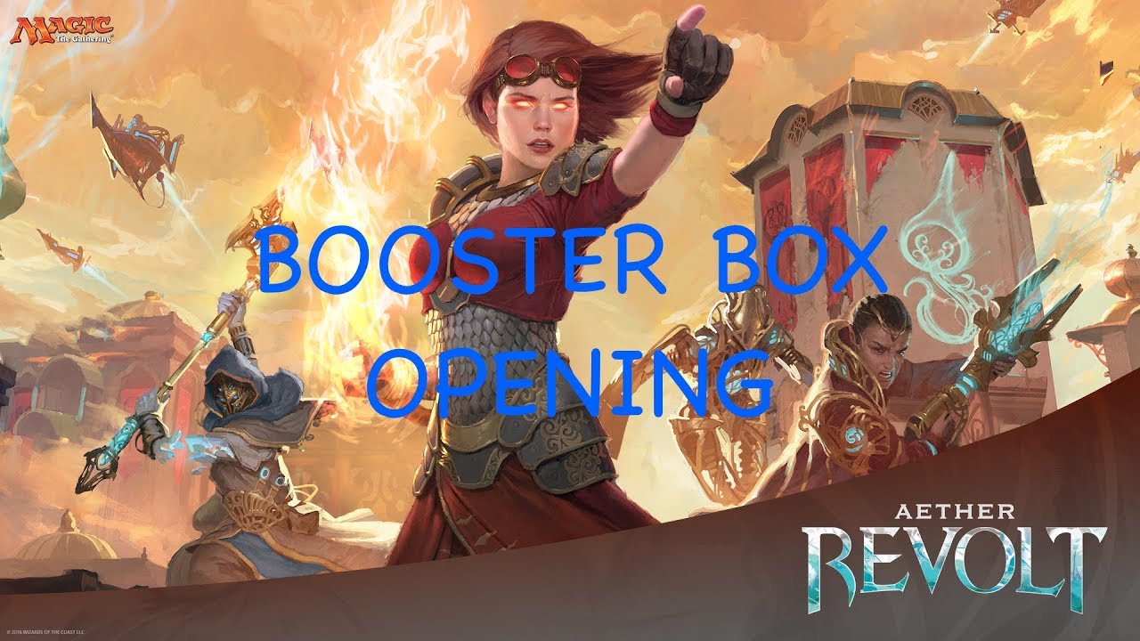 AETHER Revolt booster box opening with buy a box treasure - YouTube