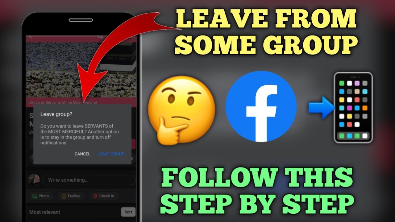 How to leave a Facebook group - YouTube