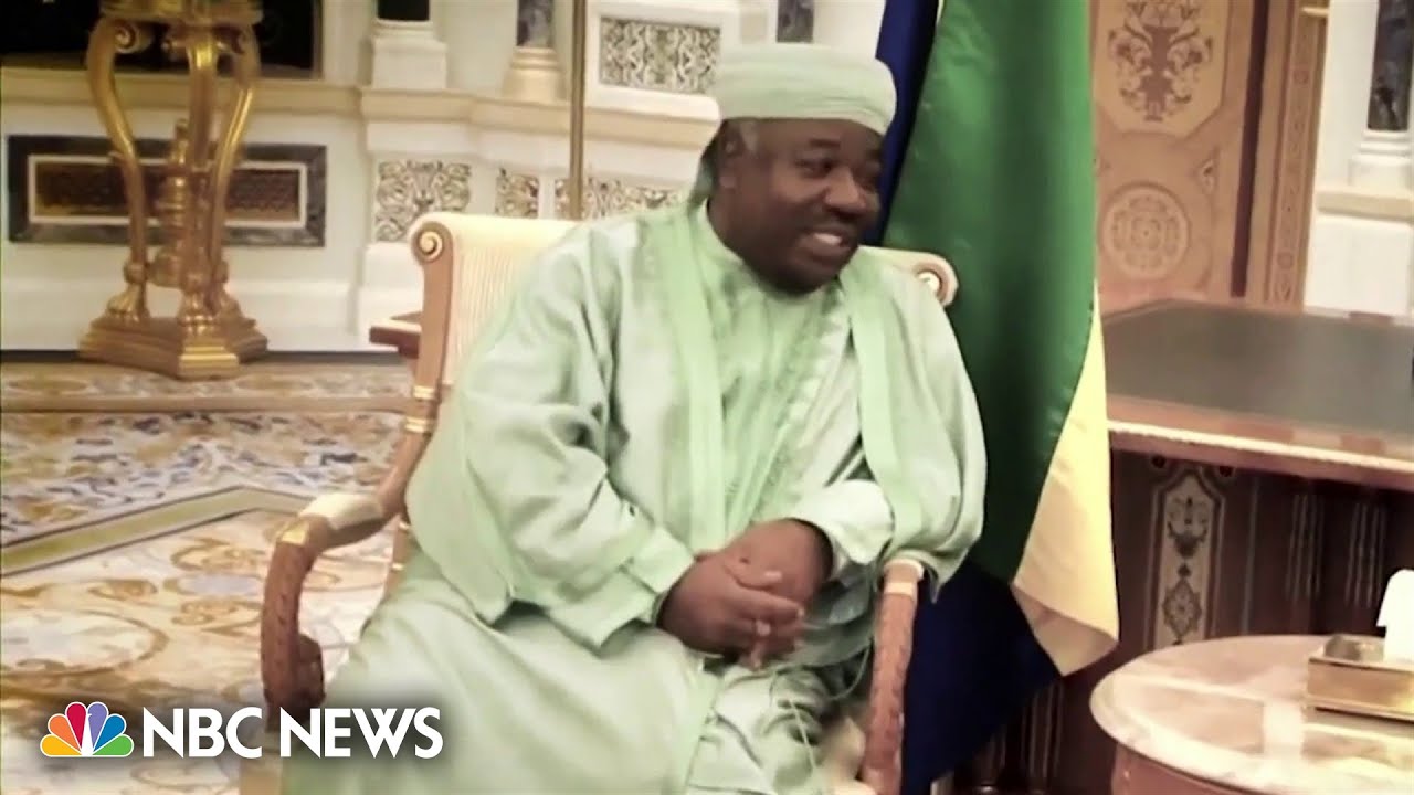 Soldiers in Gabon declare coup after president wins re-election - YouTube