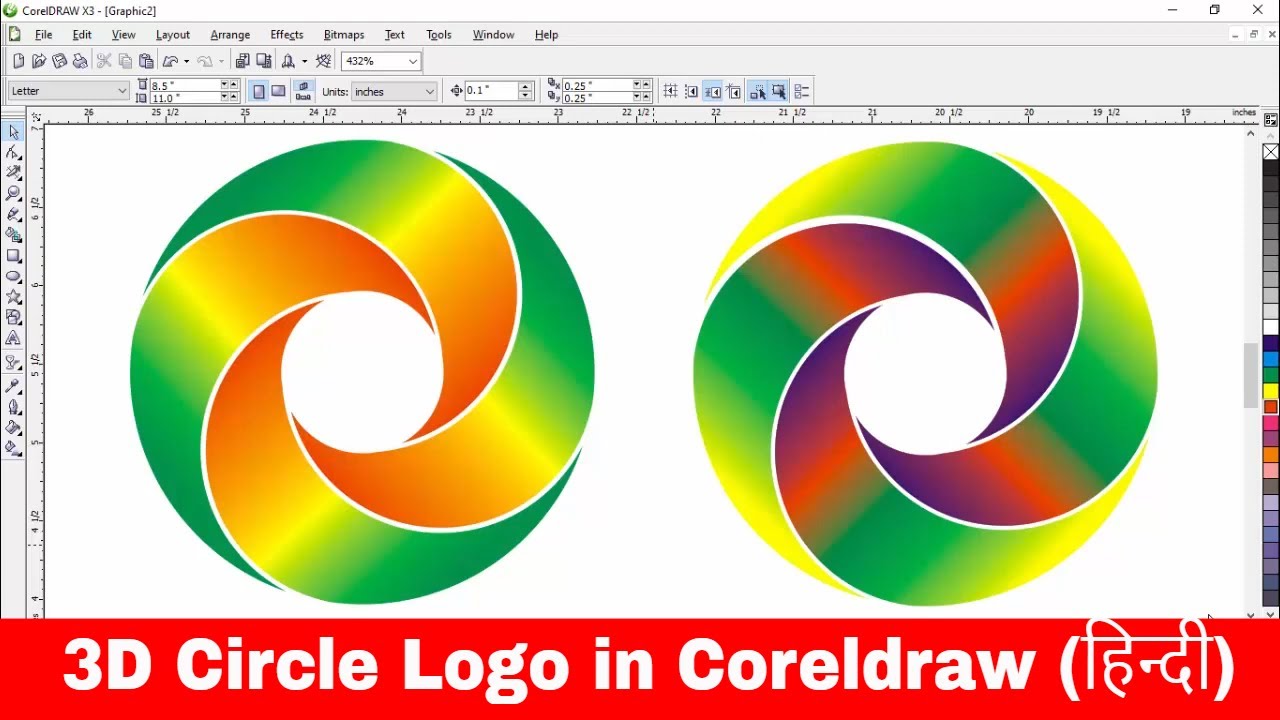 logo design in coreldraw || coreldraw logo design || circle logo design ...