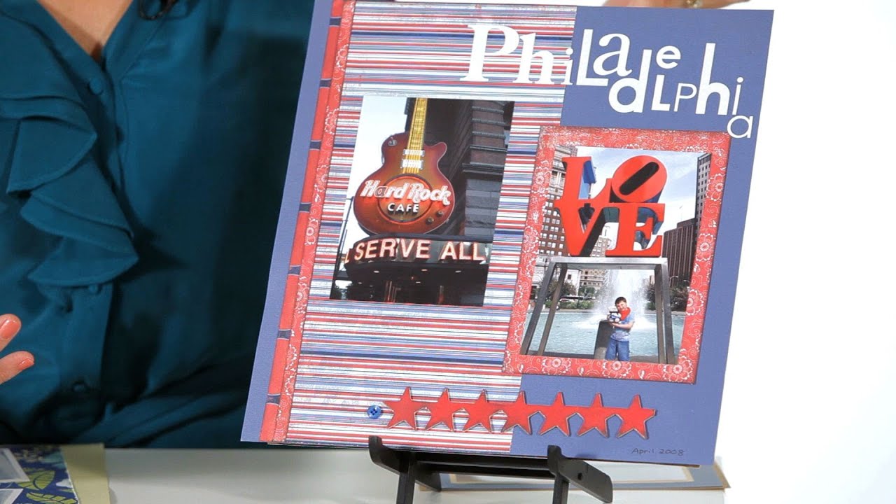 How to Create Photo Mats | Scrapbooking - YouTube