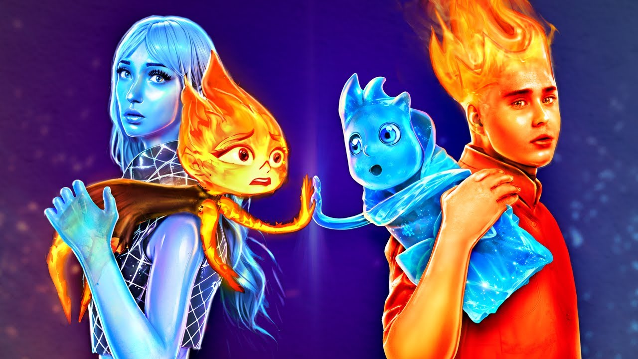 Ember Dan Wade Dari ELEMENTAL Bertukar Elemen! Api Versus Air! Ibu ...